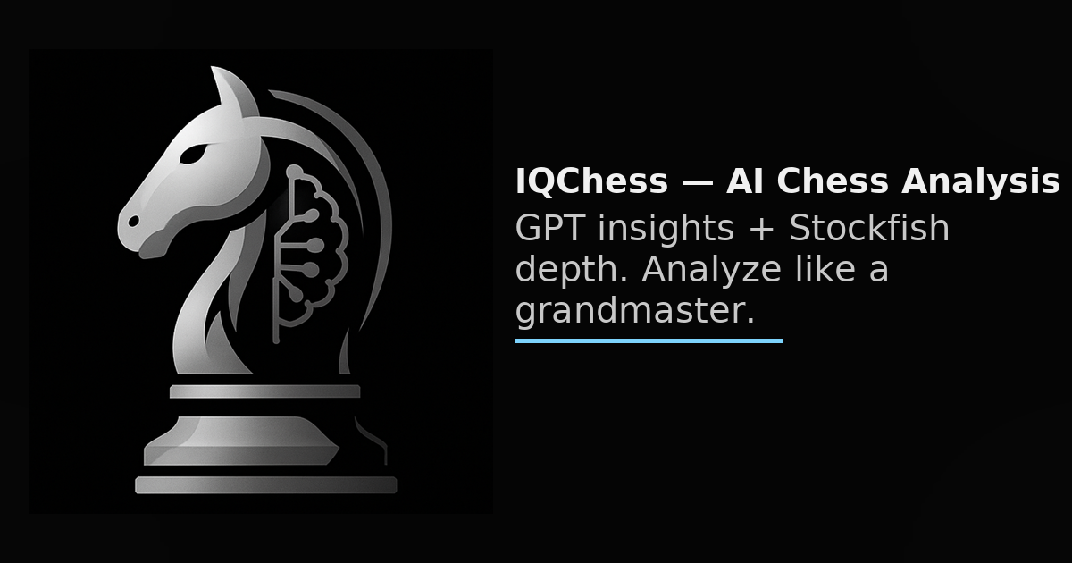 IQChess — AI Chess Analysis, GPT Insights & Online Play